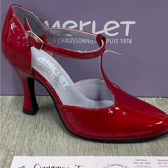 Merlet | Shoes | Merlet Lara Ballroom Shoe In Rouge | Poshmark